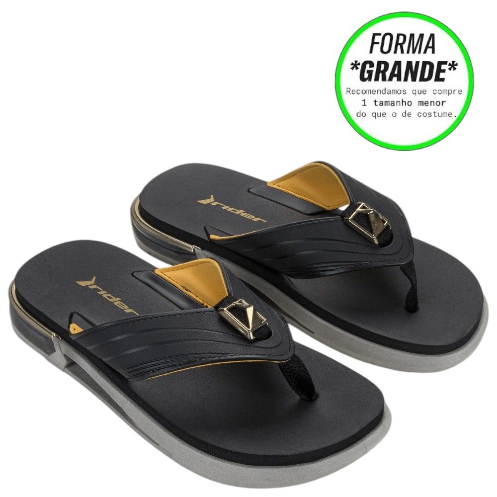Chinelo Masculino Rider R Bold 12226 Preto