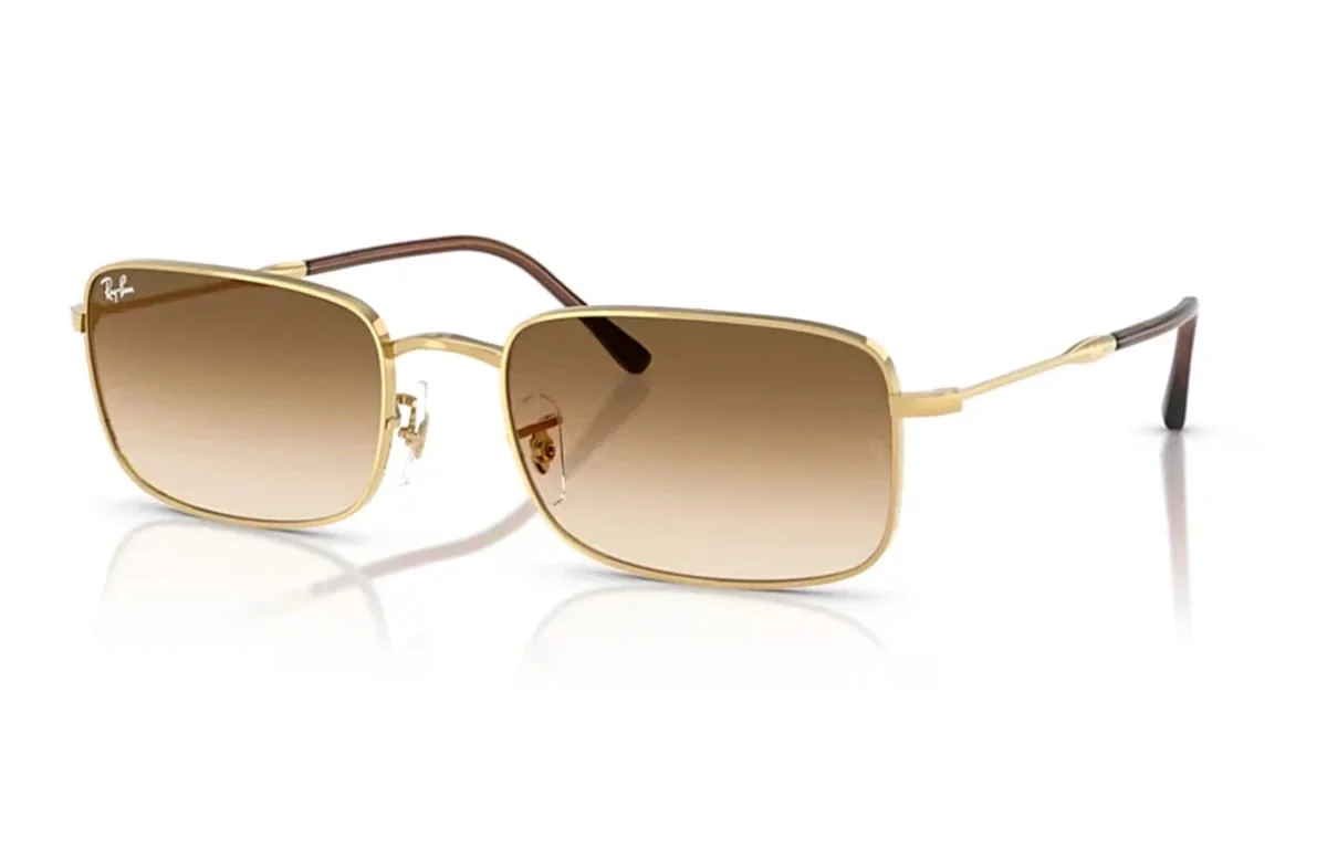 ÓCULOS DE SOL RAY-BAN 3746 001/51 Marrom/Dourado