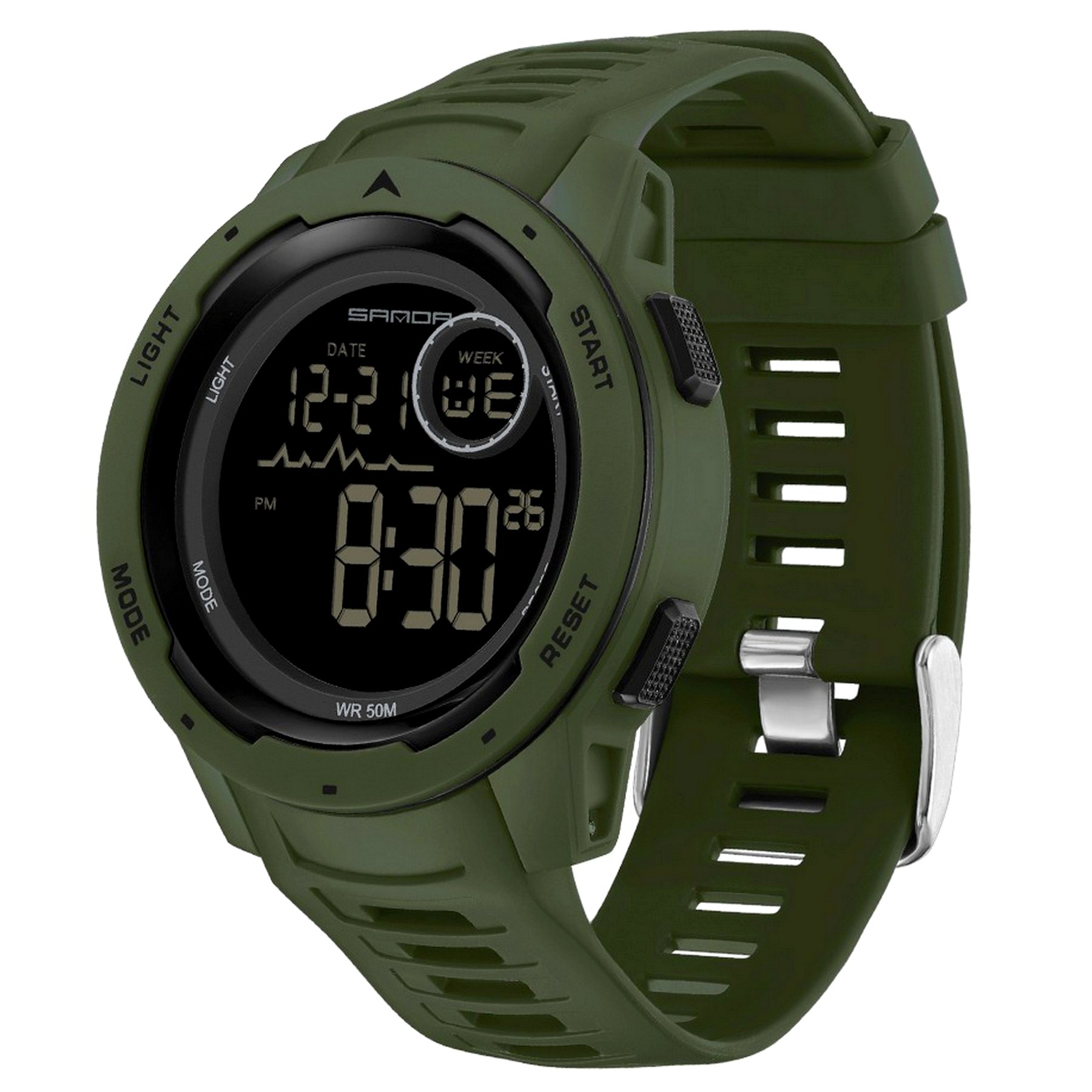 Relogio Masculino LED digital Contagem Regressiva Esportivo A Prova ...