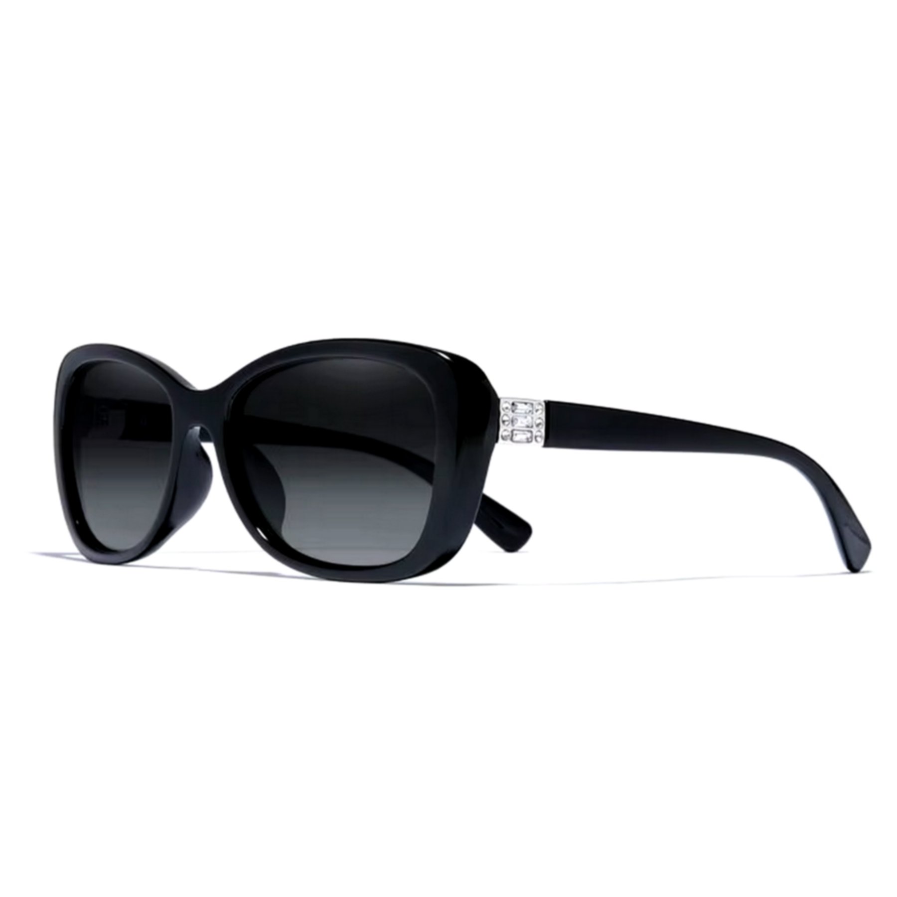 Oculos de sol feminino polarizado gradiente design elegante classico polarizado Uv400 Preto