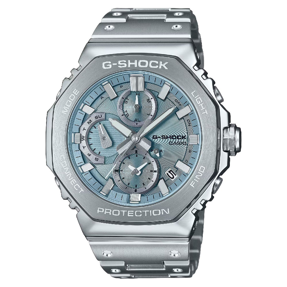 Relógio CASIO G-SHOCK GMC-B2100AD-2ADR Bluetooth e Tough Solar Prata