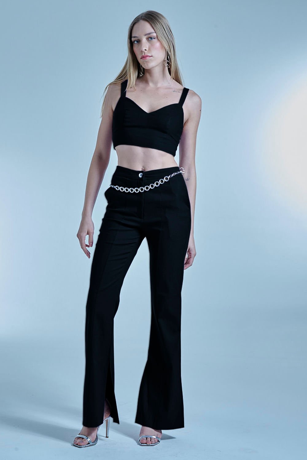 Top Cropped Smk Preto Preto