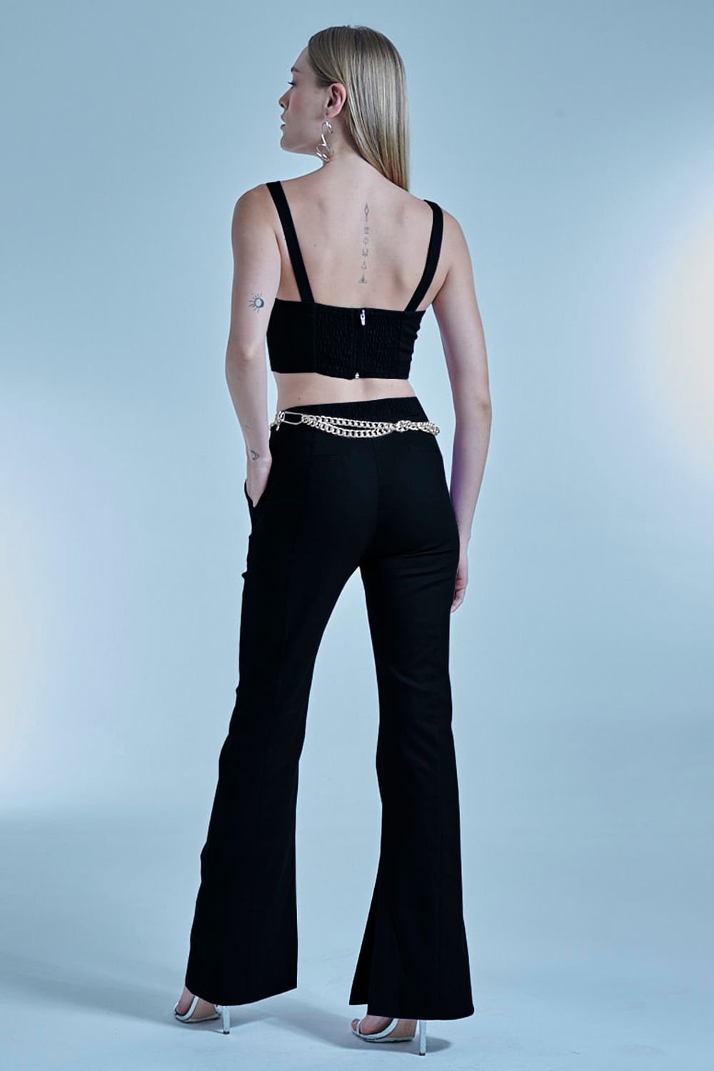 Top Cropped Smk Preto Preto