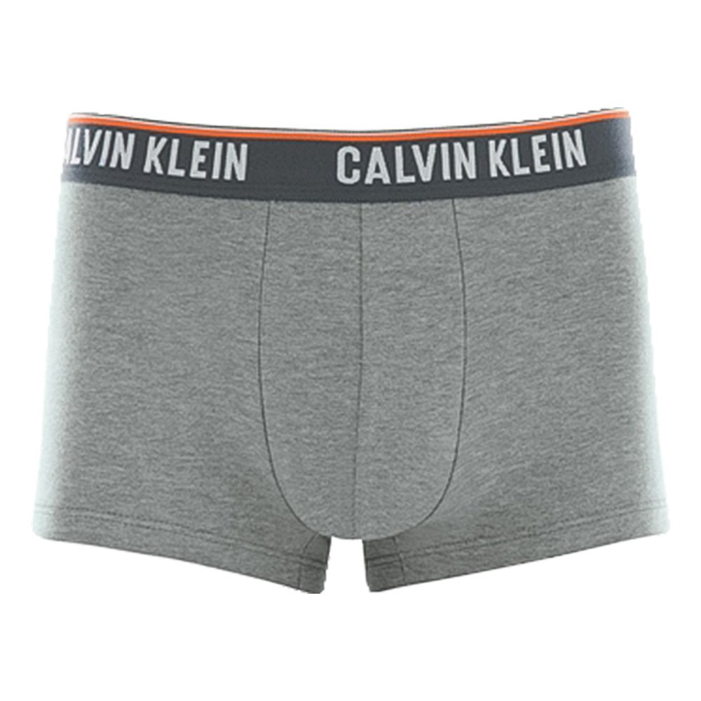 Cueca Boxer Calvin Klein Low Rise Trunk Cot Cinza