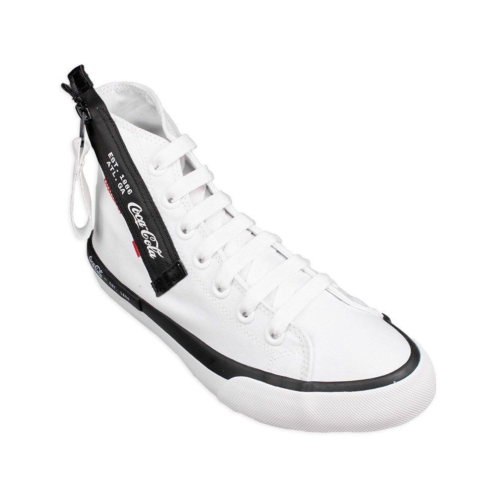 Tênis Coca-Cola Original Atlanta Hype Zipper Branco Feminino Branco