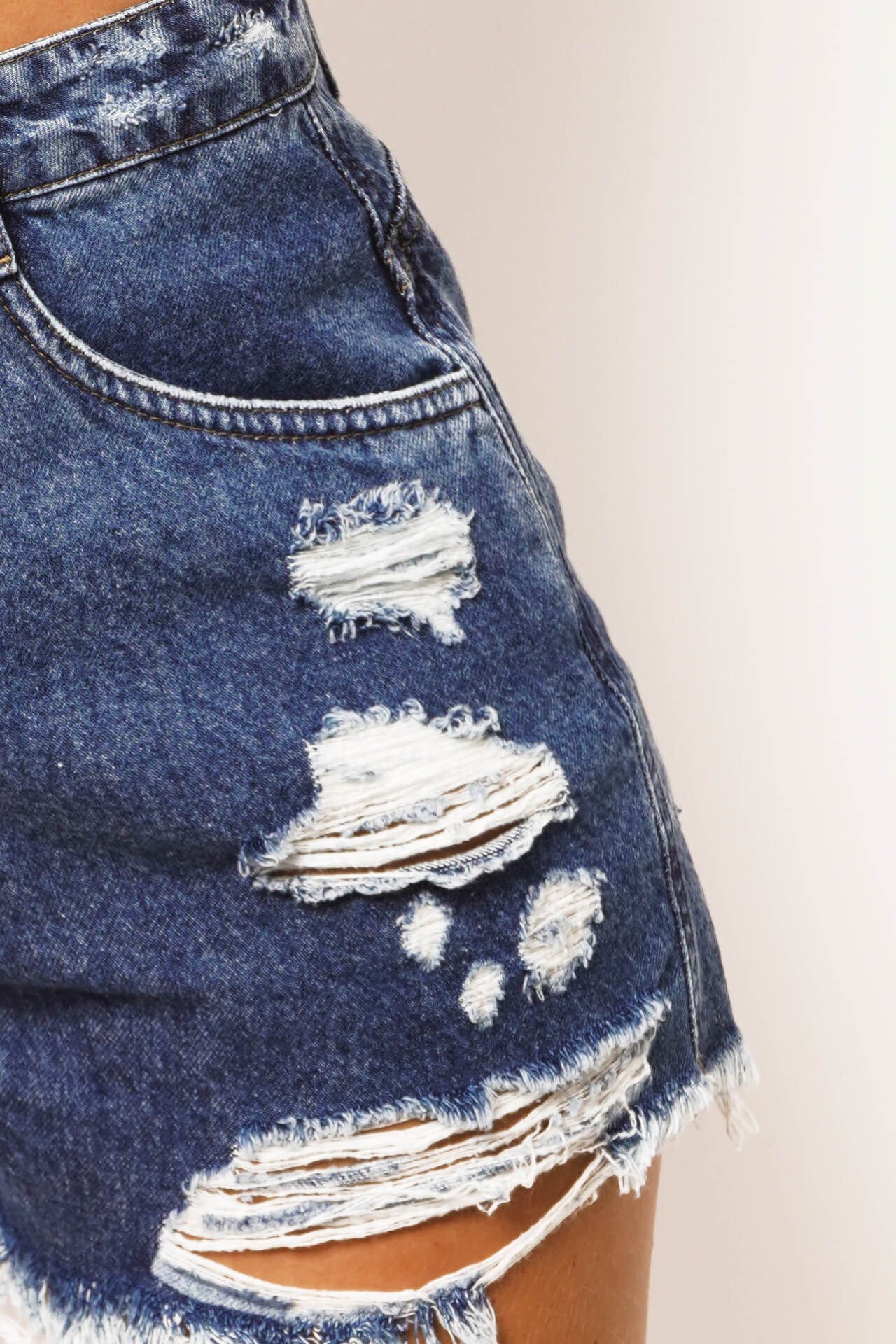 Shorts Jeans Modelador Premium Azul