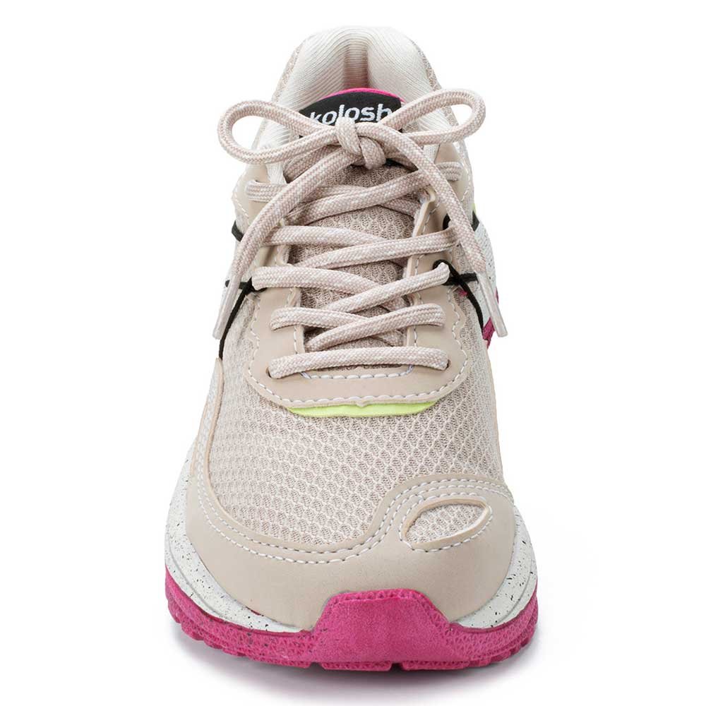 Tênis Esportivo Feminino Lix Macchiato Magenta Preto Kolosh K8826-0002 ...