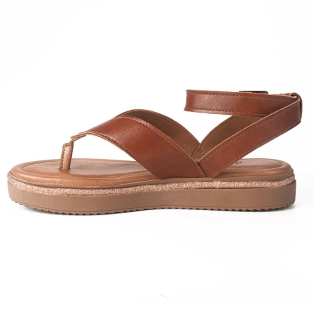 Sandália Feminina Flatform Conhaque Dakota Y7383-0002 Marrom