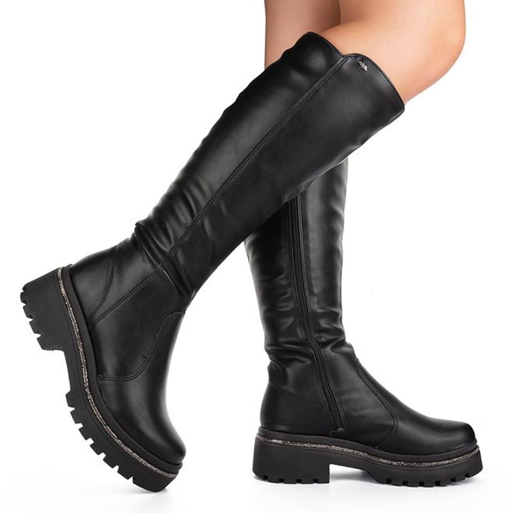 Bota Feminina Cano Longo Preto Dakota DA211-0001 Preto