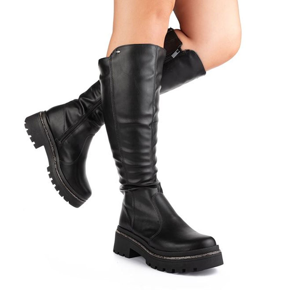 Bota Feminina Cano Longo Preto Dakota DA211-0001 Preto