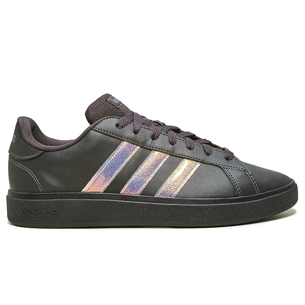 Tênis Feminino Grand Court Base 2.0 Preto Holo Adidas IV1970 Preto