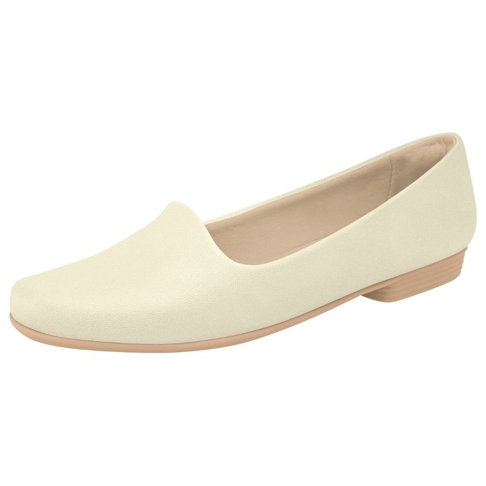 Sapatilha Feminina Raquel Off White Piccadilly 250132-492 Branco