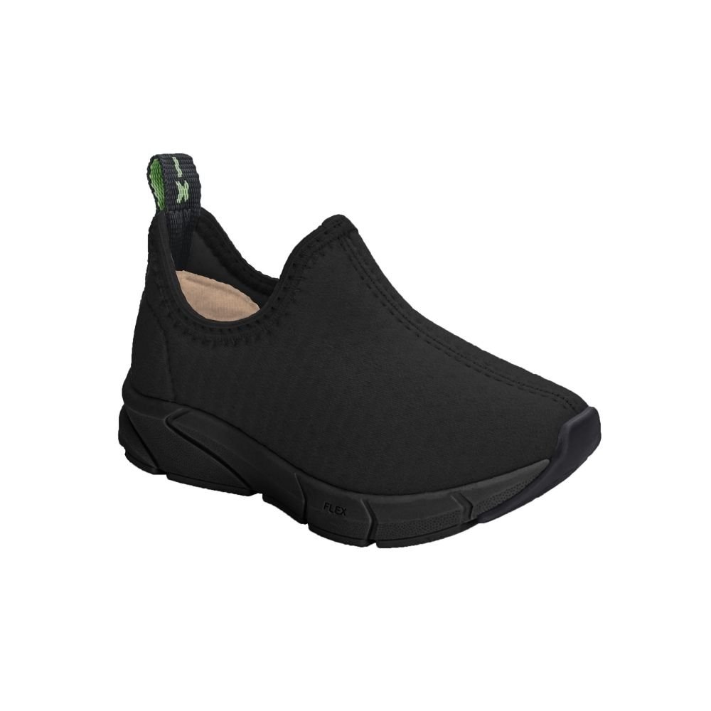 Tênis Infantil Respitec Preto Verde Kidy 041-0181-0146 Preto