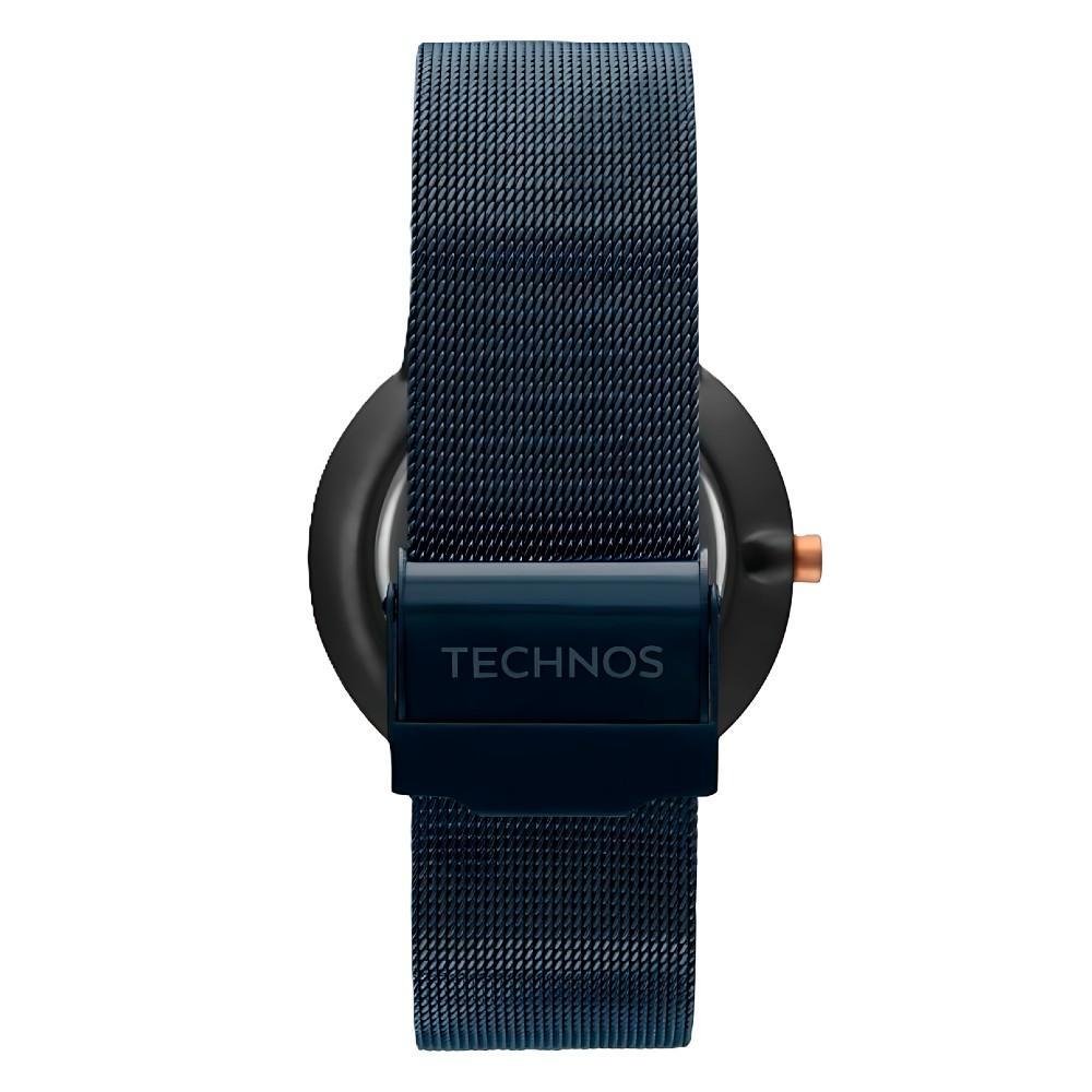 Relógio Technos Masculino Slim safira 6P29AKPS/4A Preto