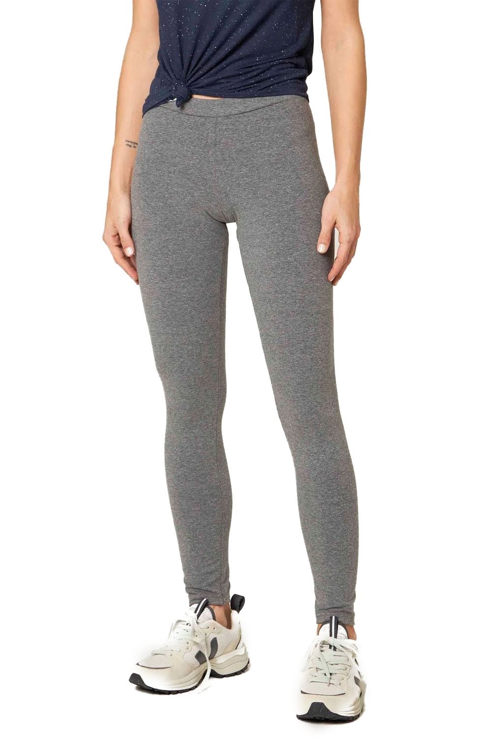 Calça Legging Feminina Cotton Malwee Cinza