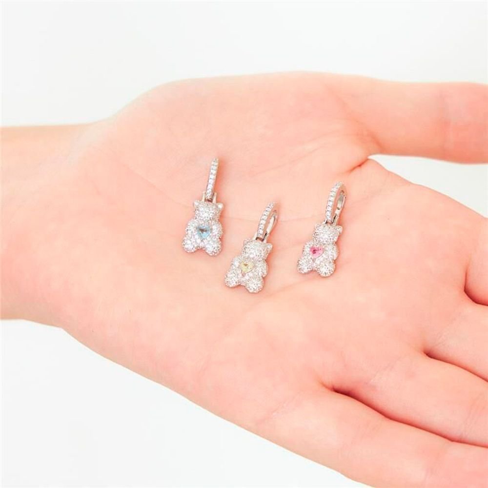 Coleção Pingentes em Prata 925 com Zircônias Rosa
