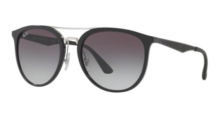 Oculos Solar Ray Ban Rb4285 601/8g 55 Preto Lente Cinza Degrade Preto