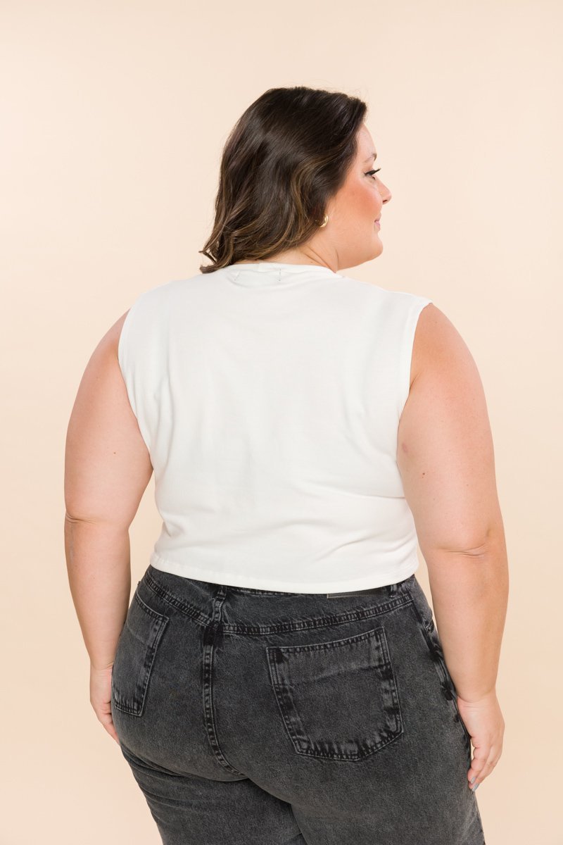 Cropped Off-White Rossy Branco