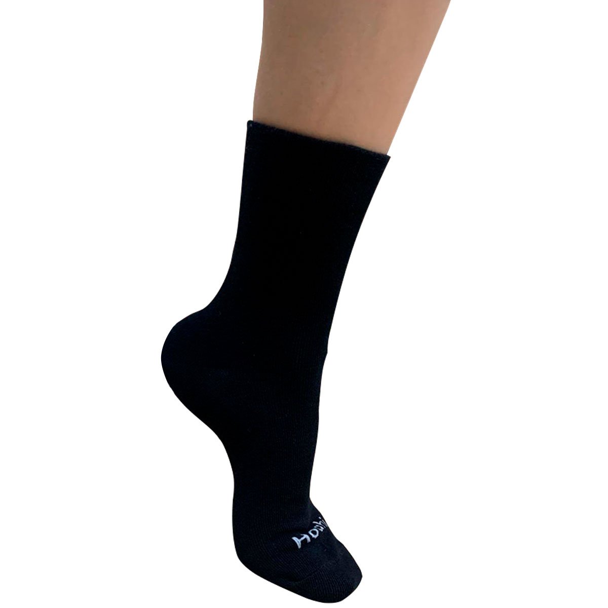 Kit 3 Pares de Meias Cano Longo Algodão Confortavel Cotton Hoahi Preto