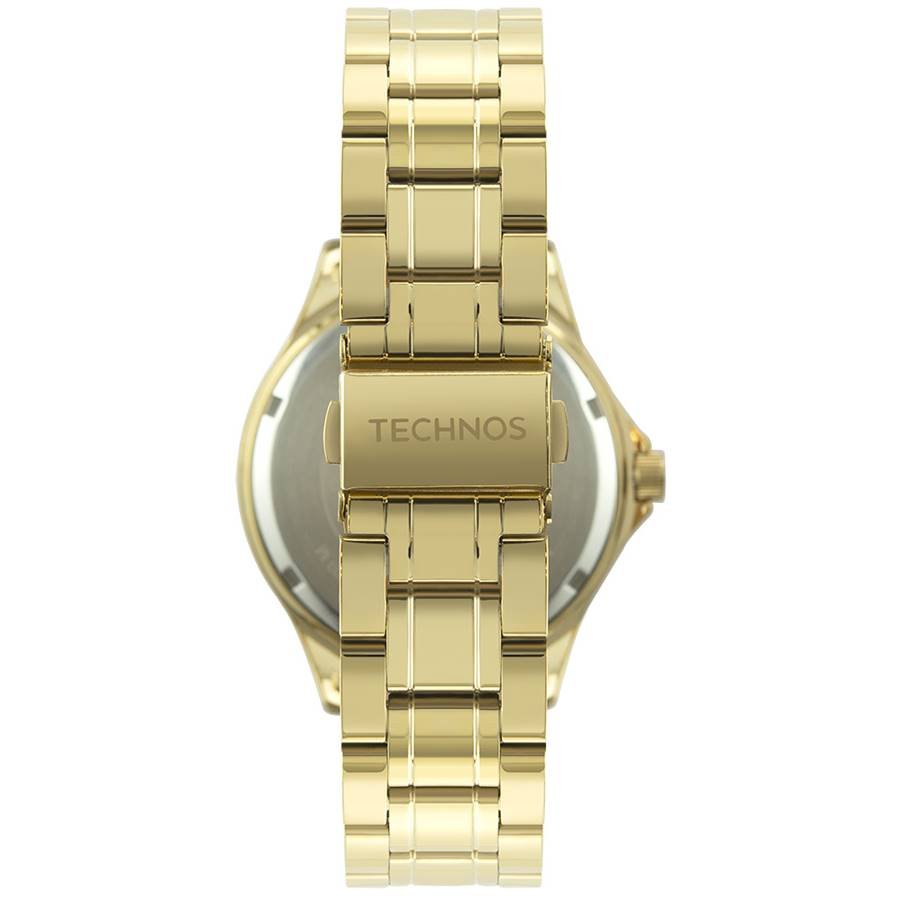 Relógio Technos Masculino Ref: 1s13bwtdy/4p Social Dourado Dourado