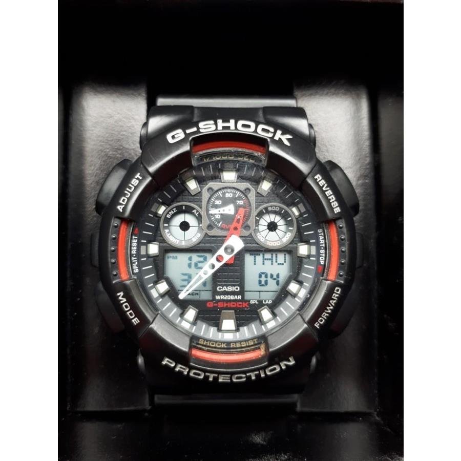 Relógio Casio Masculino Ref: Ga-100-1a4dr G-Shock Anadigi Preto