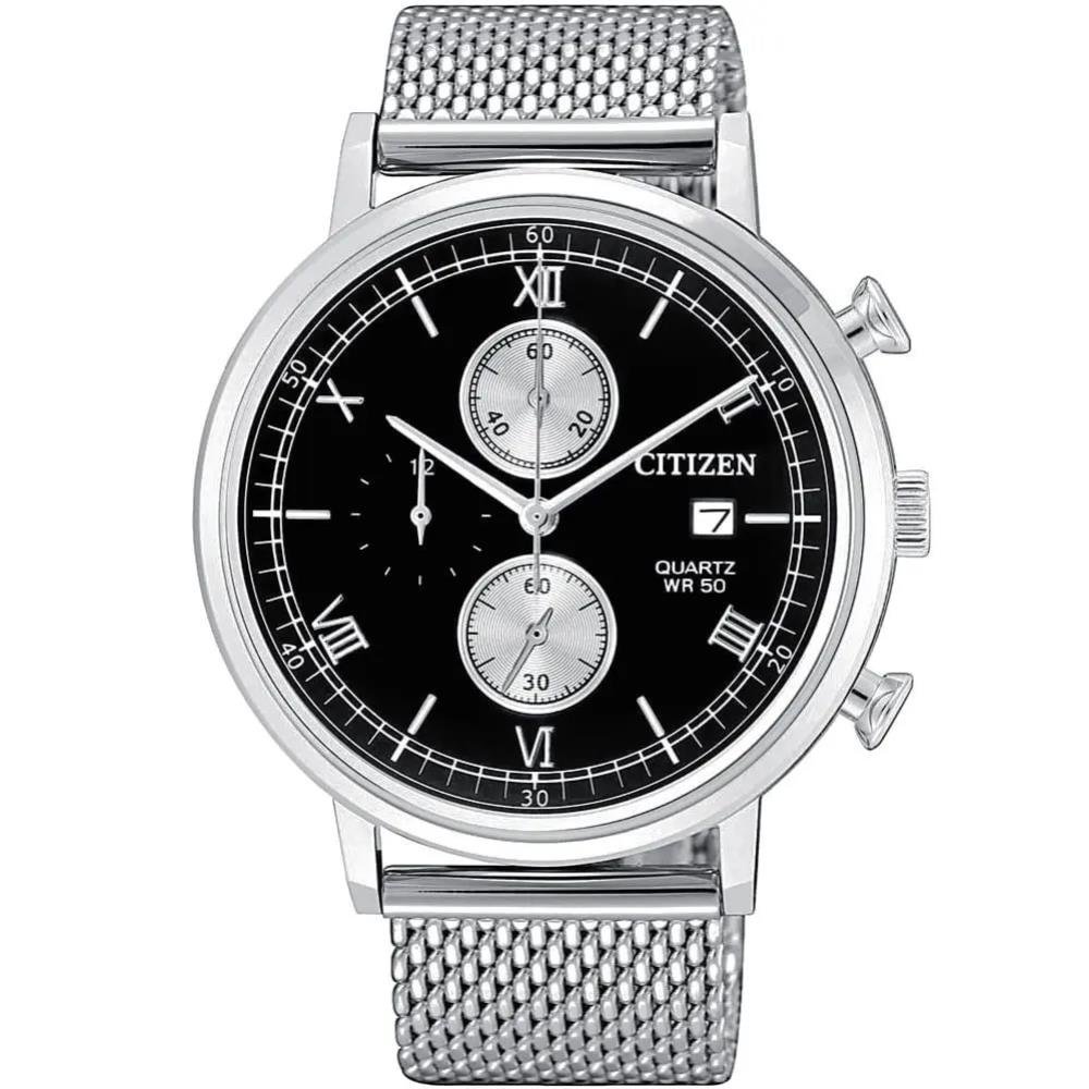 Relógio Citizen Masculino Ref: Tz21143t Cronógrafo Prateado Prata