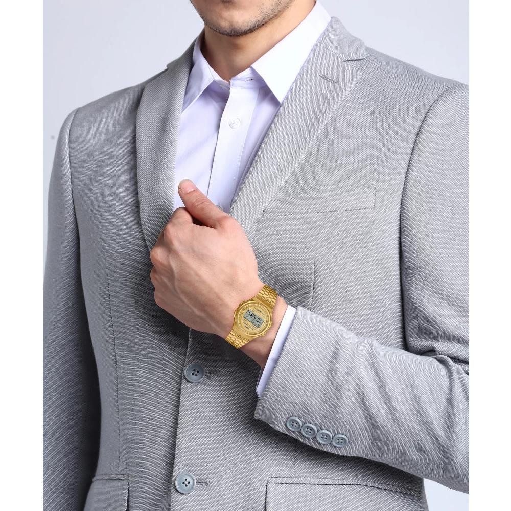 Relógio Casio Masculino Ref: A171weg-9adf Vintage Dourado Dourado