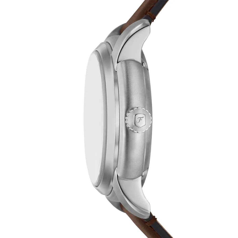 Relógio Fossil Masculino Ref: Me3264/0kn Automático Esqueleto Prateado ...