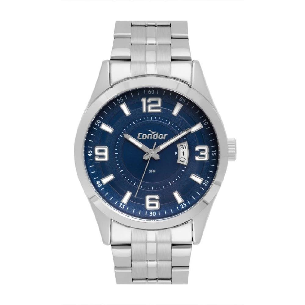 Relógio Condor Masculino Ref: Co2115mzd/3a Casual Prateado Prata