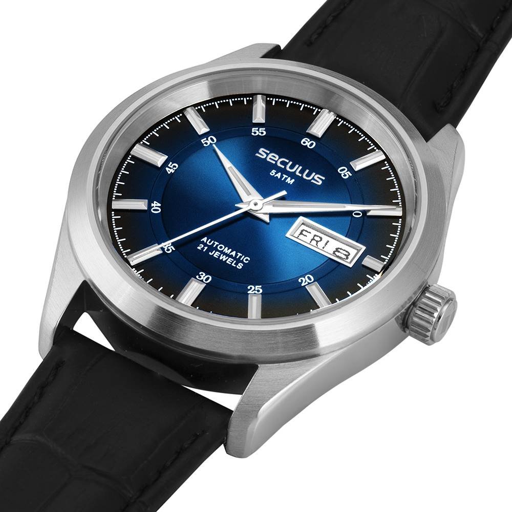 Relógio Seculus Masculino Ref: 77361g0svnc8 Automático Prateado Prata