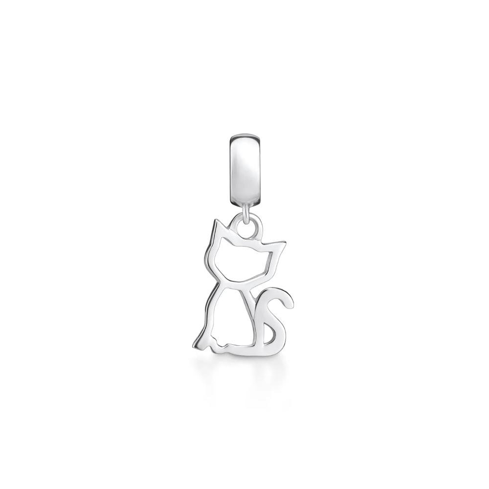 Charm Gato em Prata 925 Prata