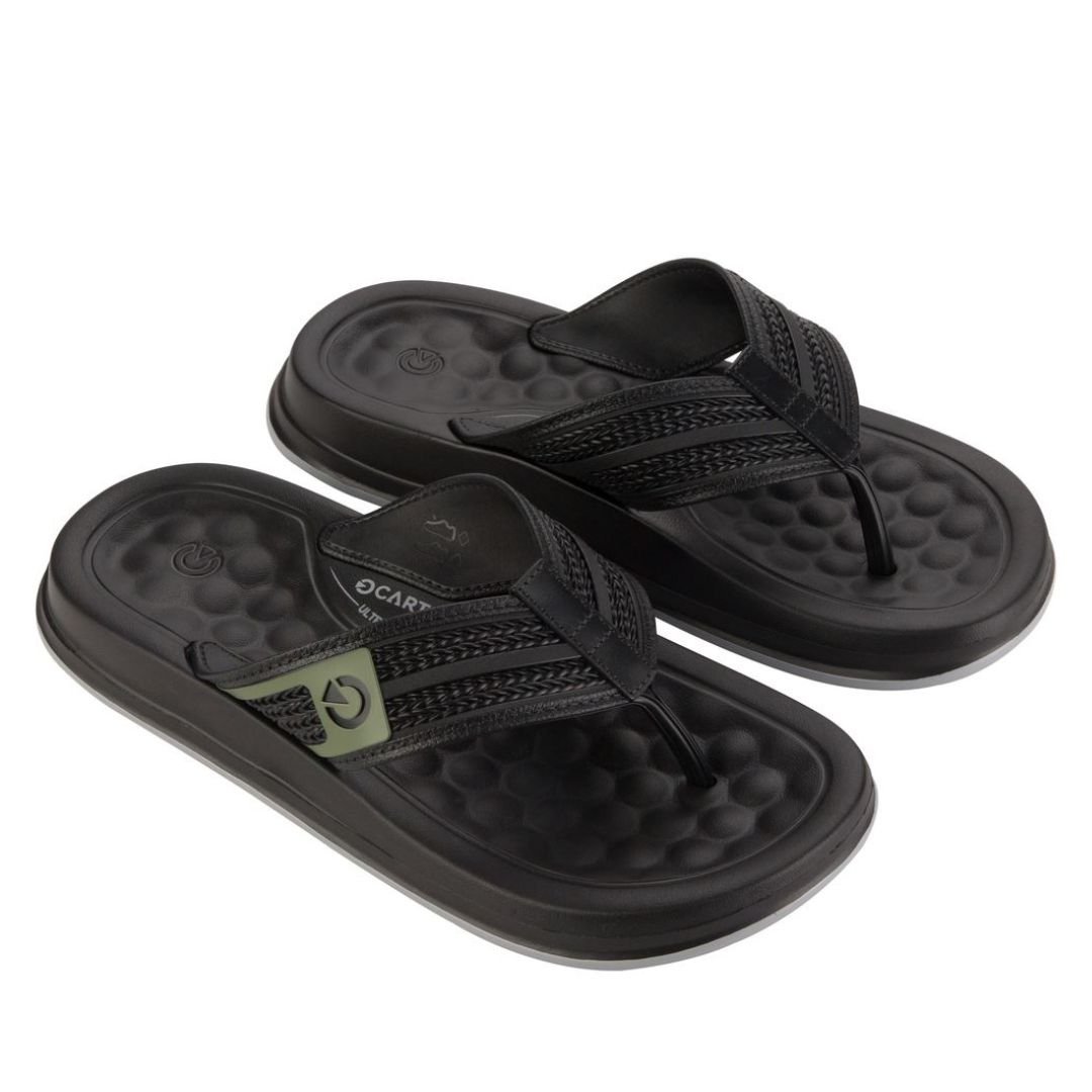Chinelo De Dedo Masculino Adulto Cartago Santiago Ultra Comfy Preto