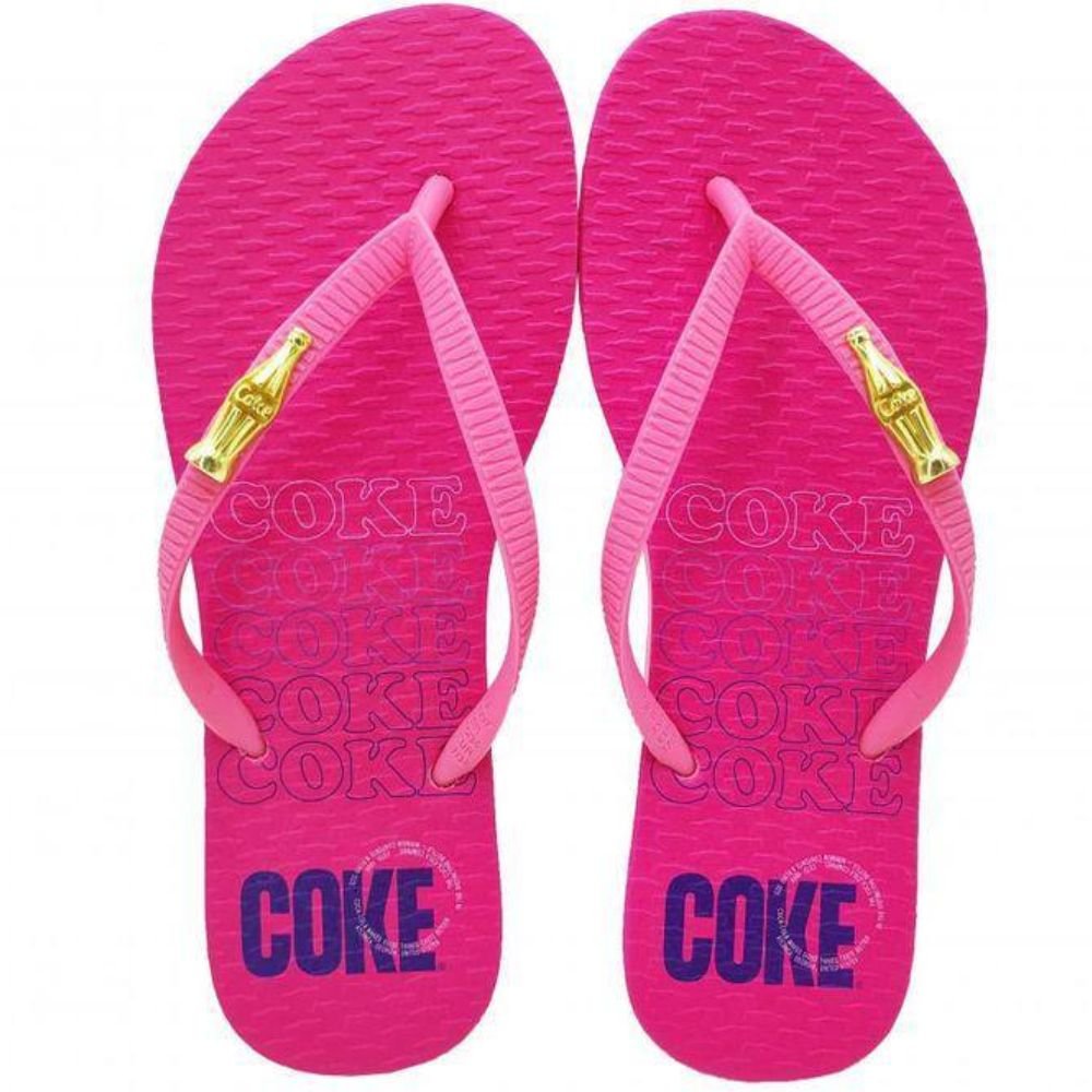 Chinelo Coca Cola Gradient Cc4113 Feminino Branco