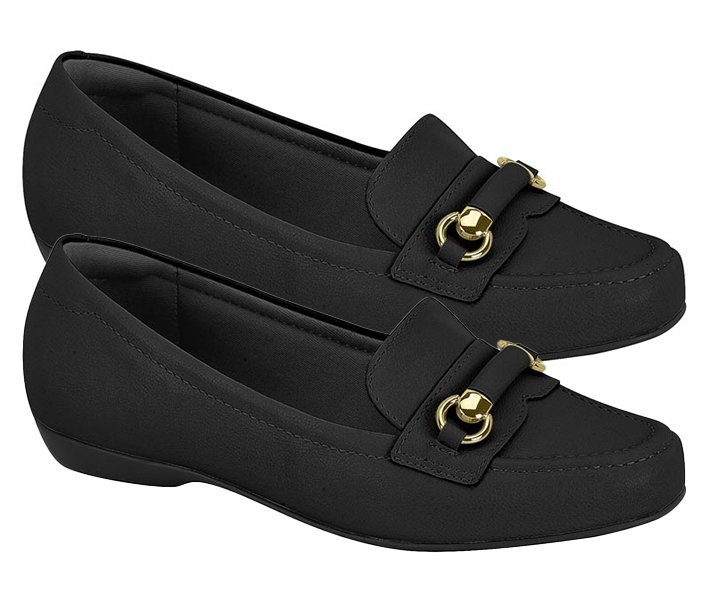 Mocassim Modare Ultraconforto 70161004 Feminino Preto