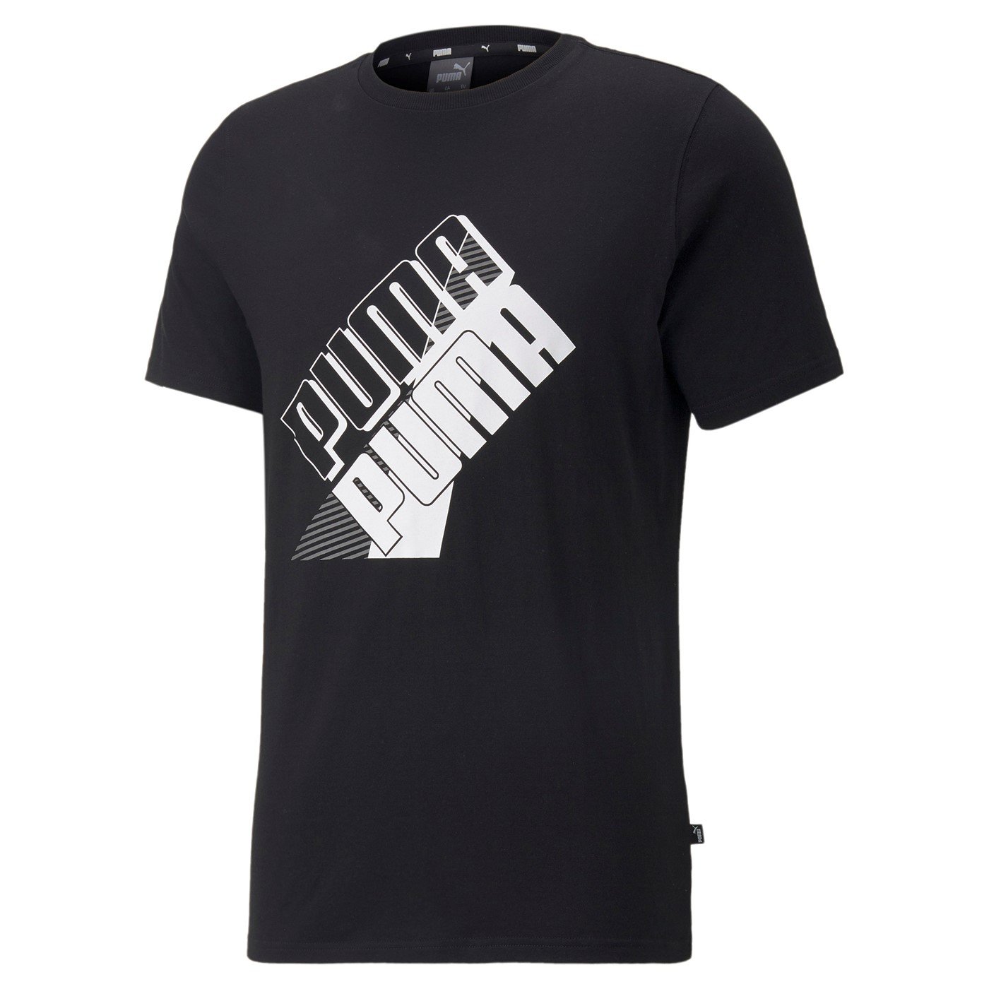 Camiseta Puma Power Logo Masculino - Preto Preto