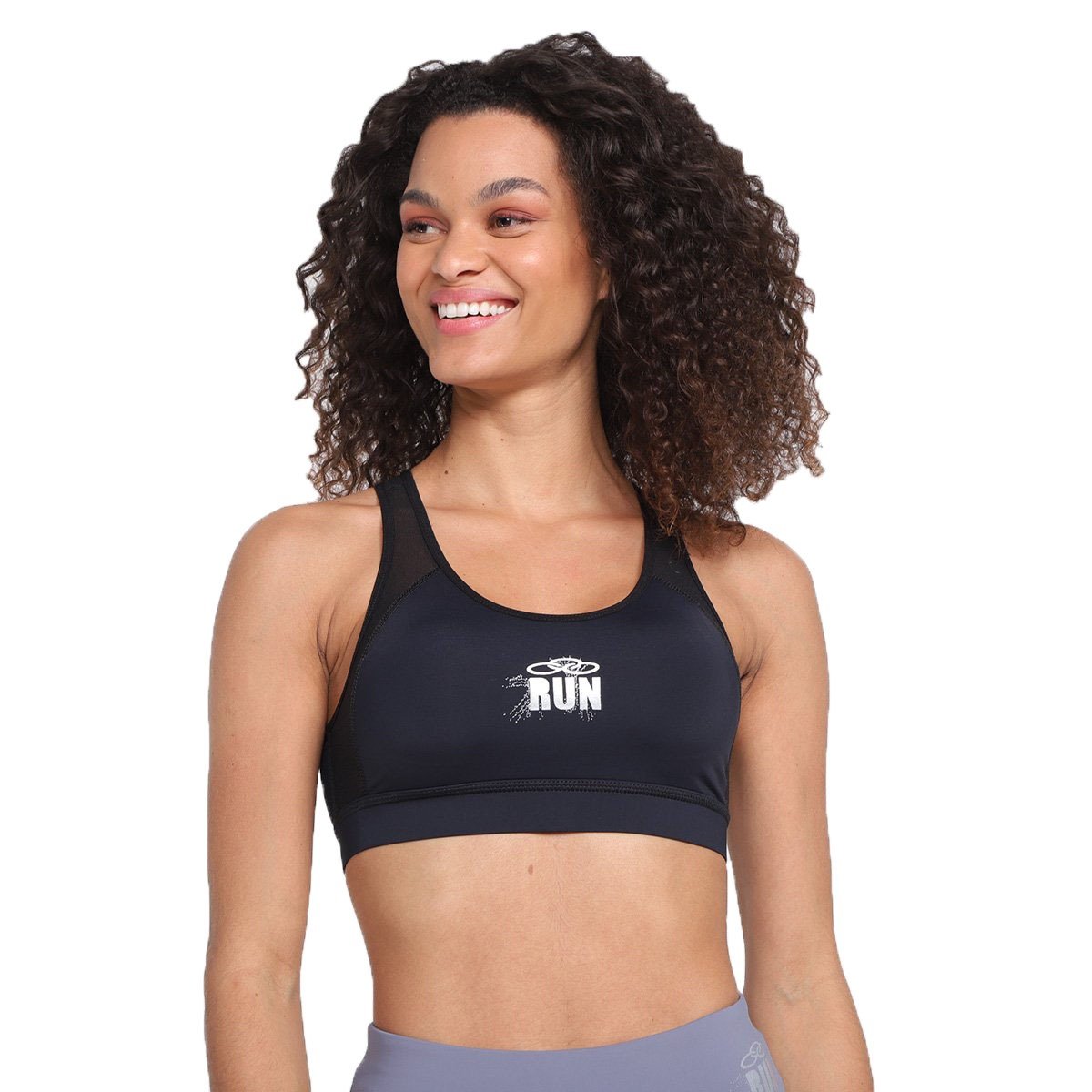 Top Olympikus Runner Feminino - Preto Preto