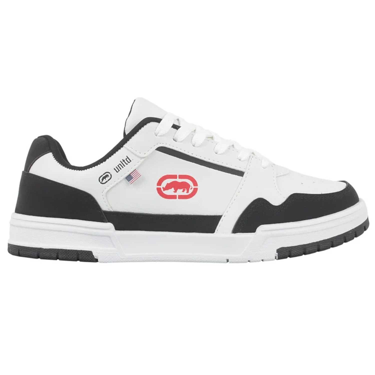 Tênis Ecko Detroit Casual Masculino - Branco e Vermelho Branco/Vermelho