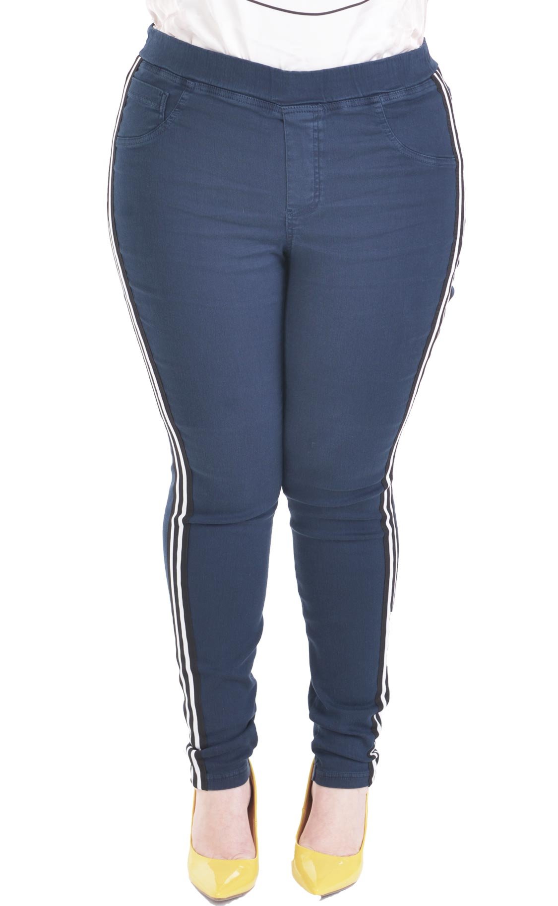 Calça Plus Size Oil Azul