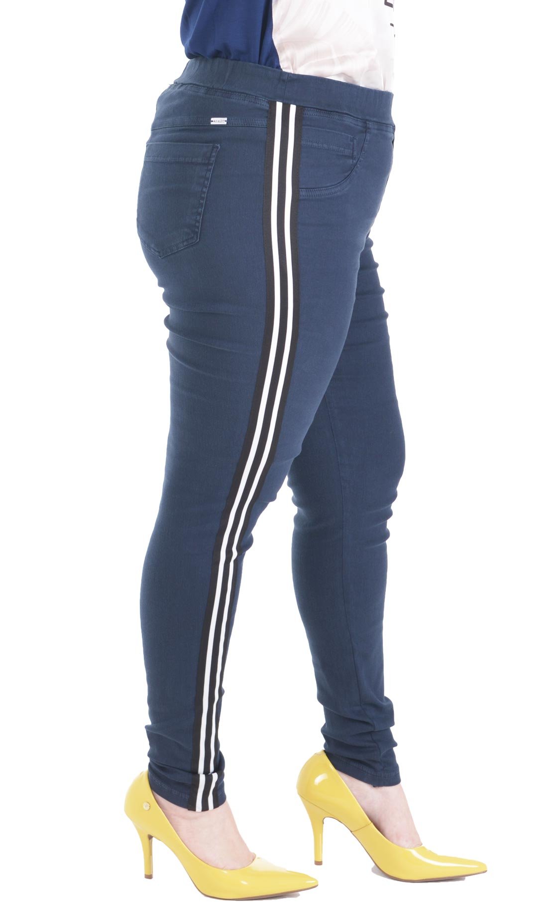 Calça Plus Size Oil Azul