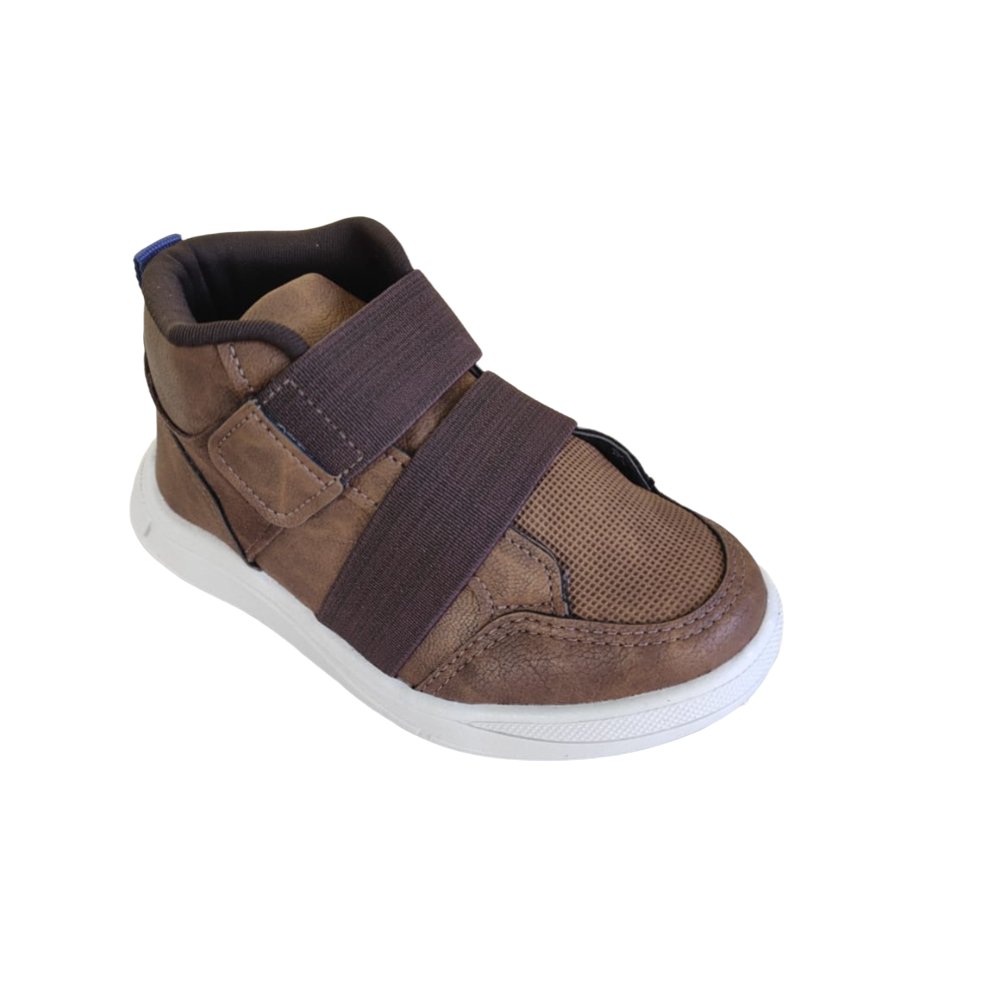 Tenis Botinha Infantil Menino Com Fechamento em tira Aderente Pe Com Pe ...