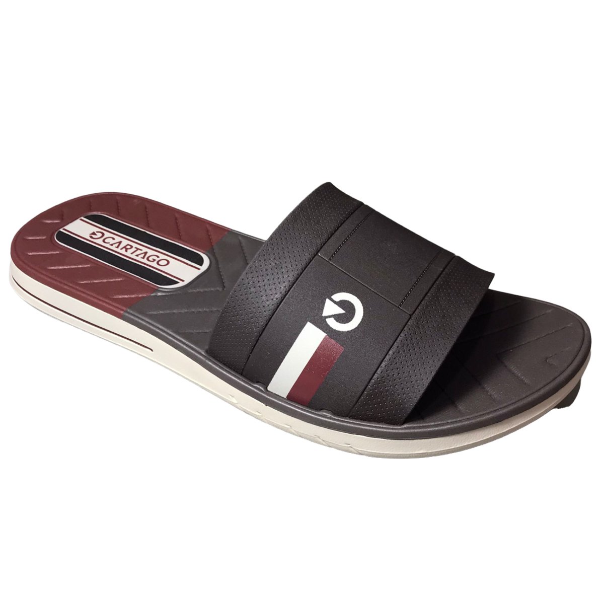 Chinelo Slide Masculino Gaspea Ultra Conforto Cartago 11334 Marrom