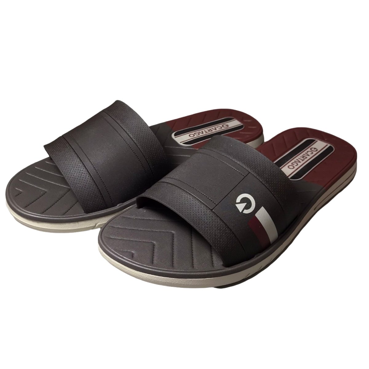 Chinelo Slide Masculino Gaspea Ultra Conforto Cartago 11334 Marrom