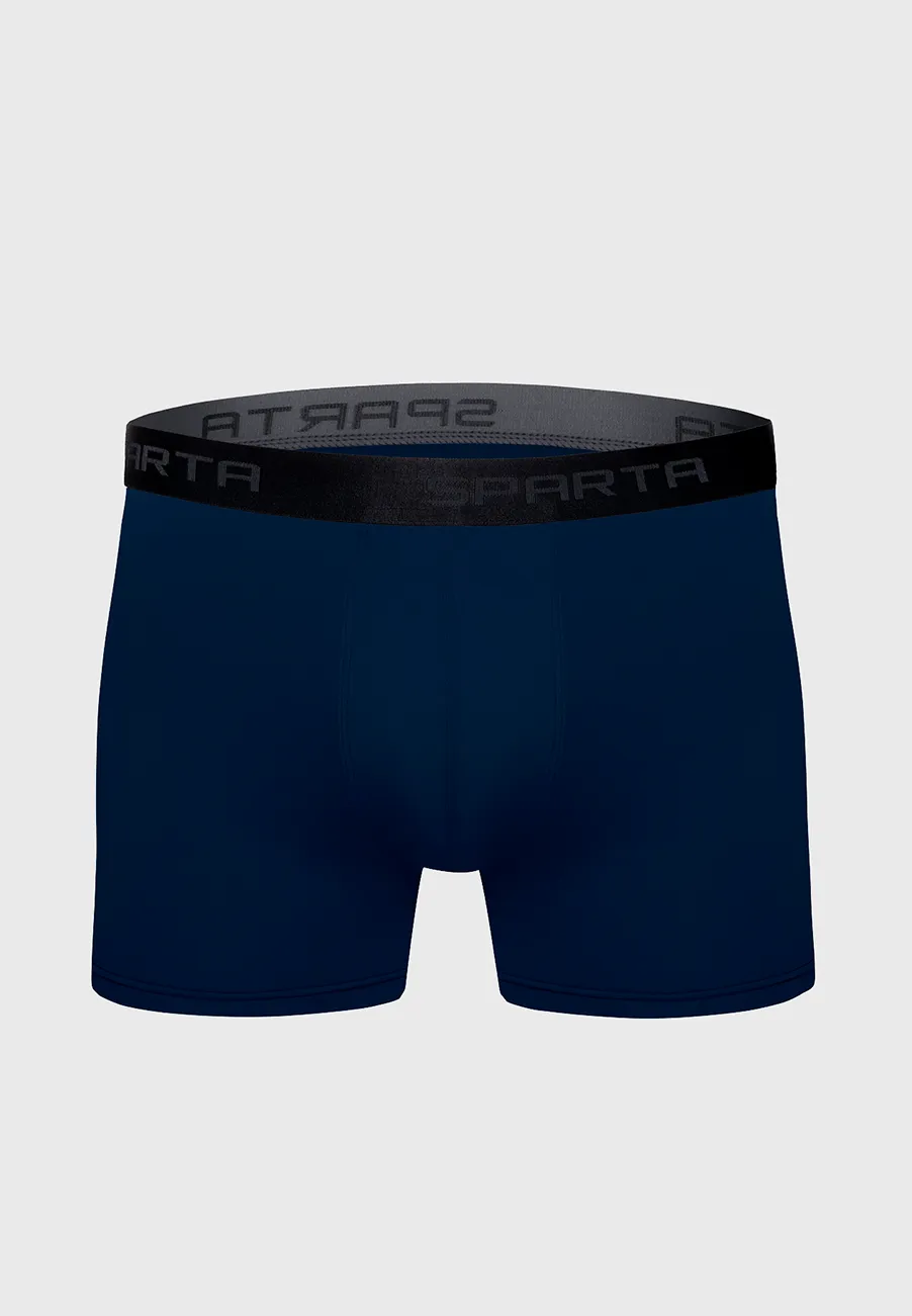Cueca Sparta Boxer Microfibra Azul