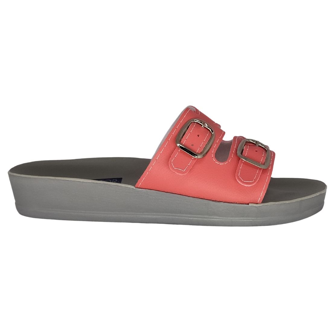 Chinelo Feminino Anatômico Doctor Flex 2 Fivelas Vermelho