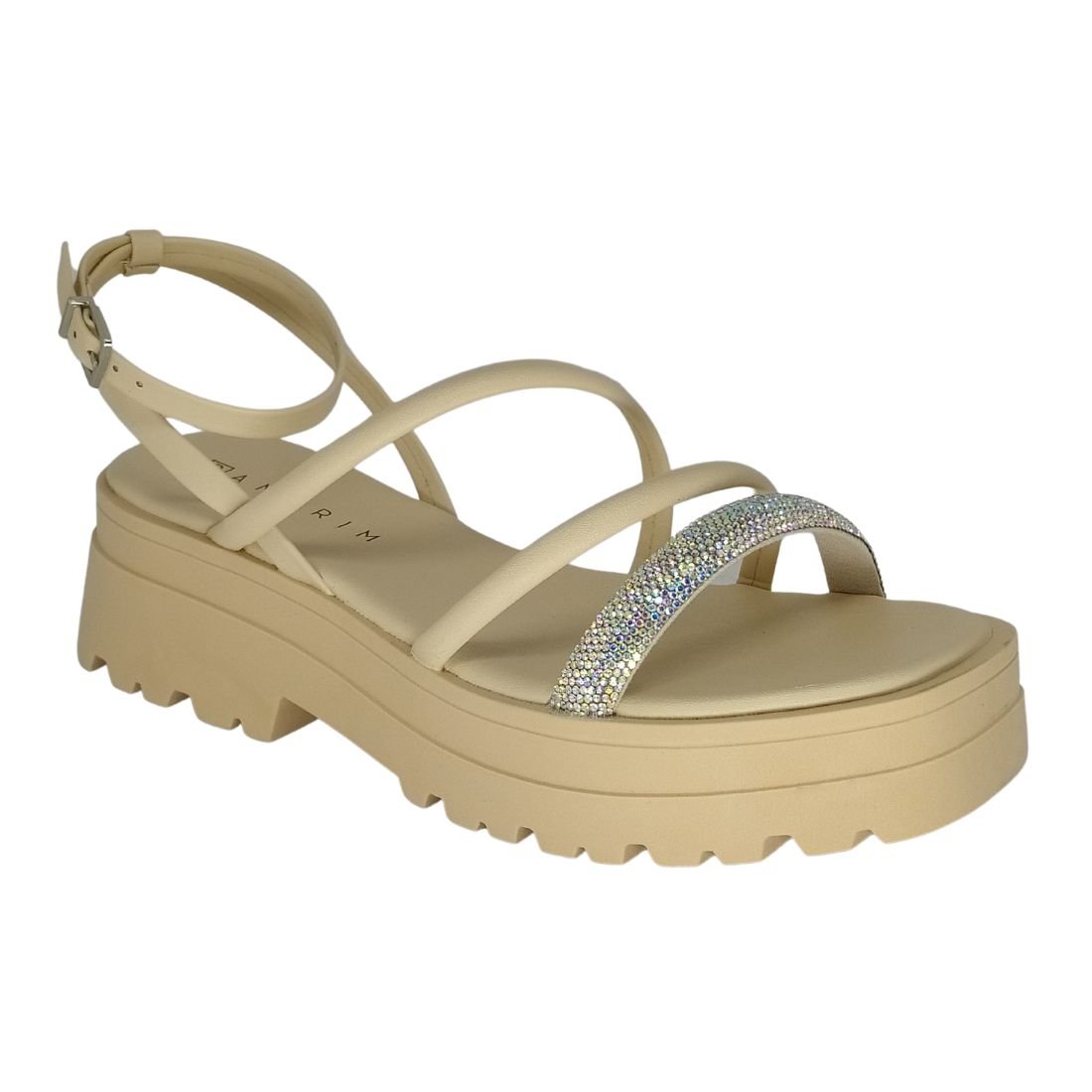 Sandália Feminina Papete Ramarim Bege