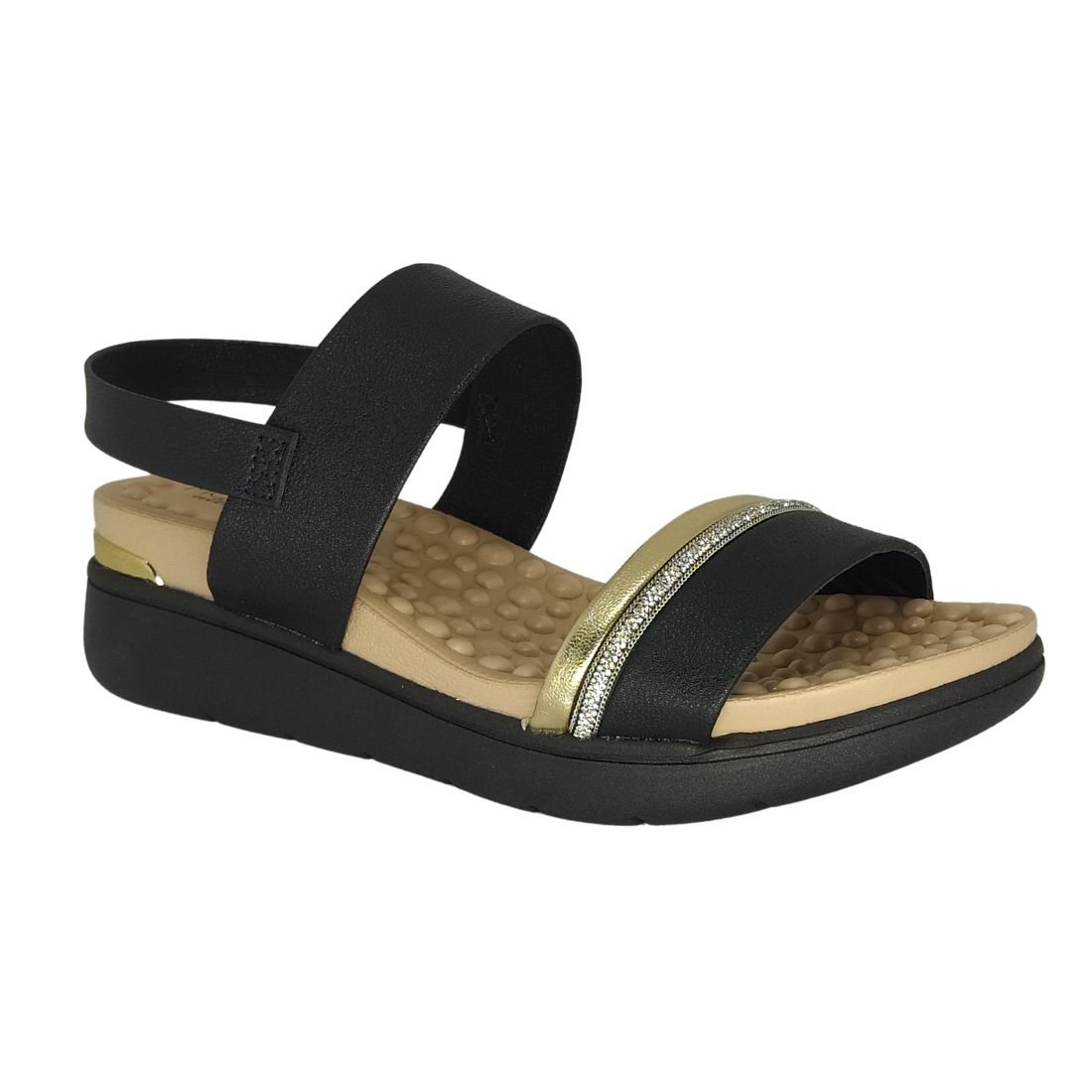 Sandália Modare Ultra Conforto Preta Preto