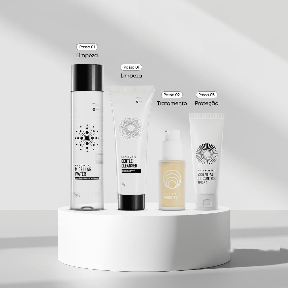 Kit Beyoung Skincare Completo Multifuncional 4 Produtos ÚNICO