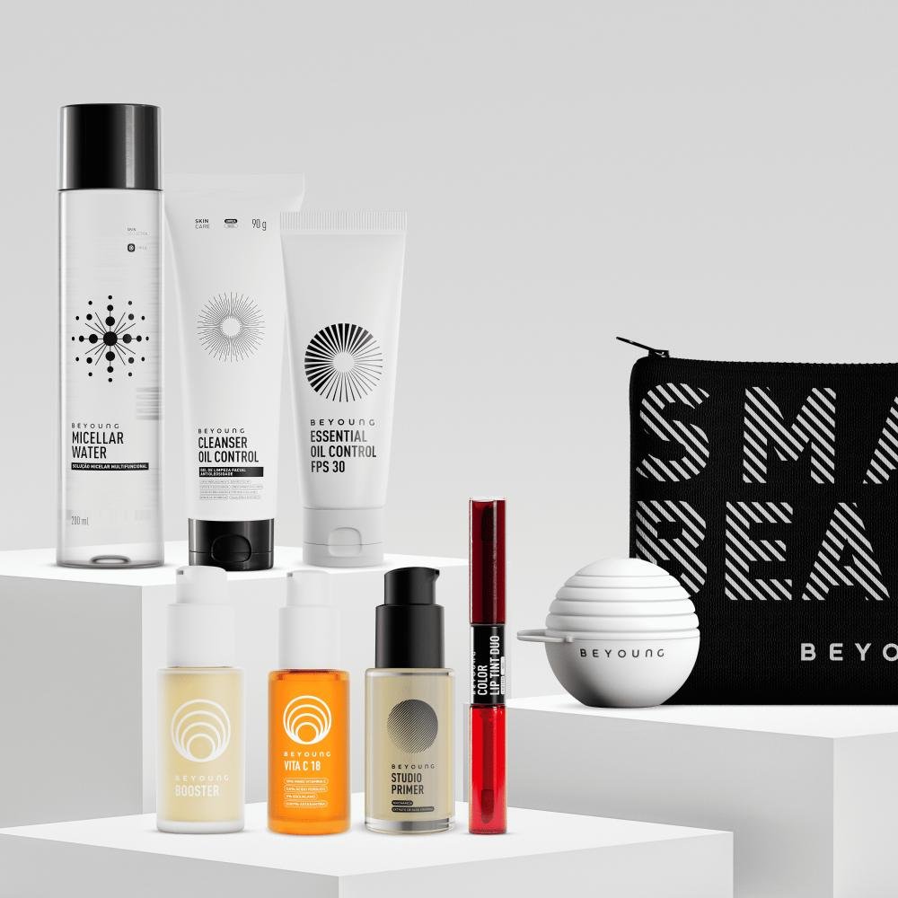 KIT ESPECIAL BEYOUNG - 9 PRODUTOS BEST SELLERS DE MAKE E SKINCARE ÚNICO