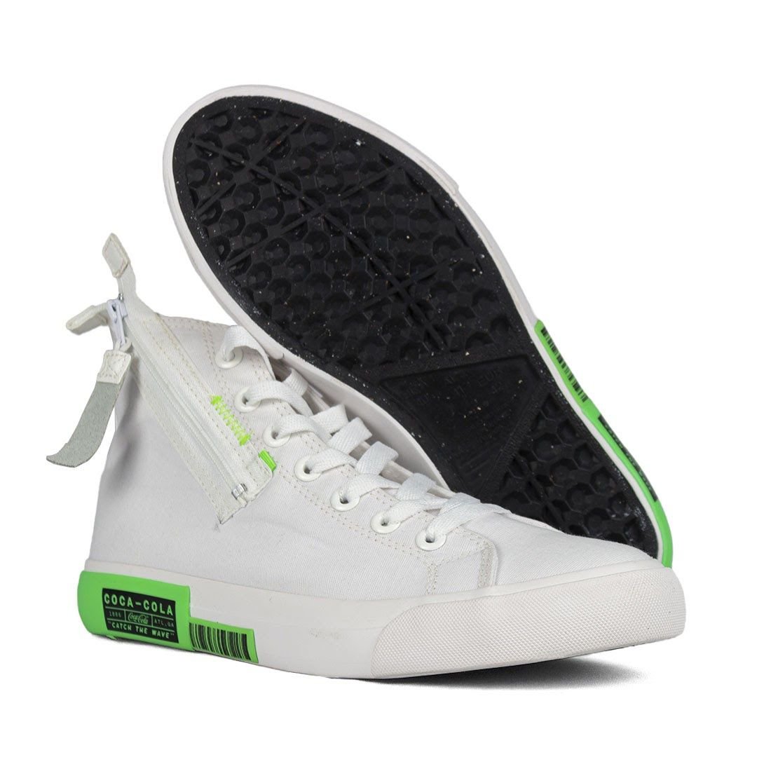 Tênis Coca Cola Atlanta Wave Zipper Branco