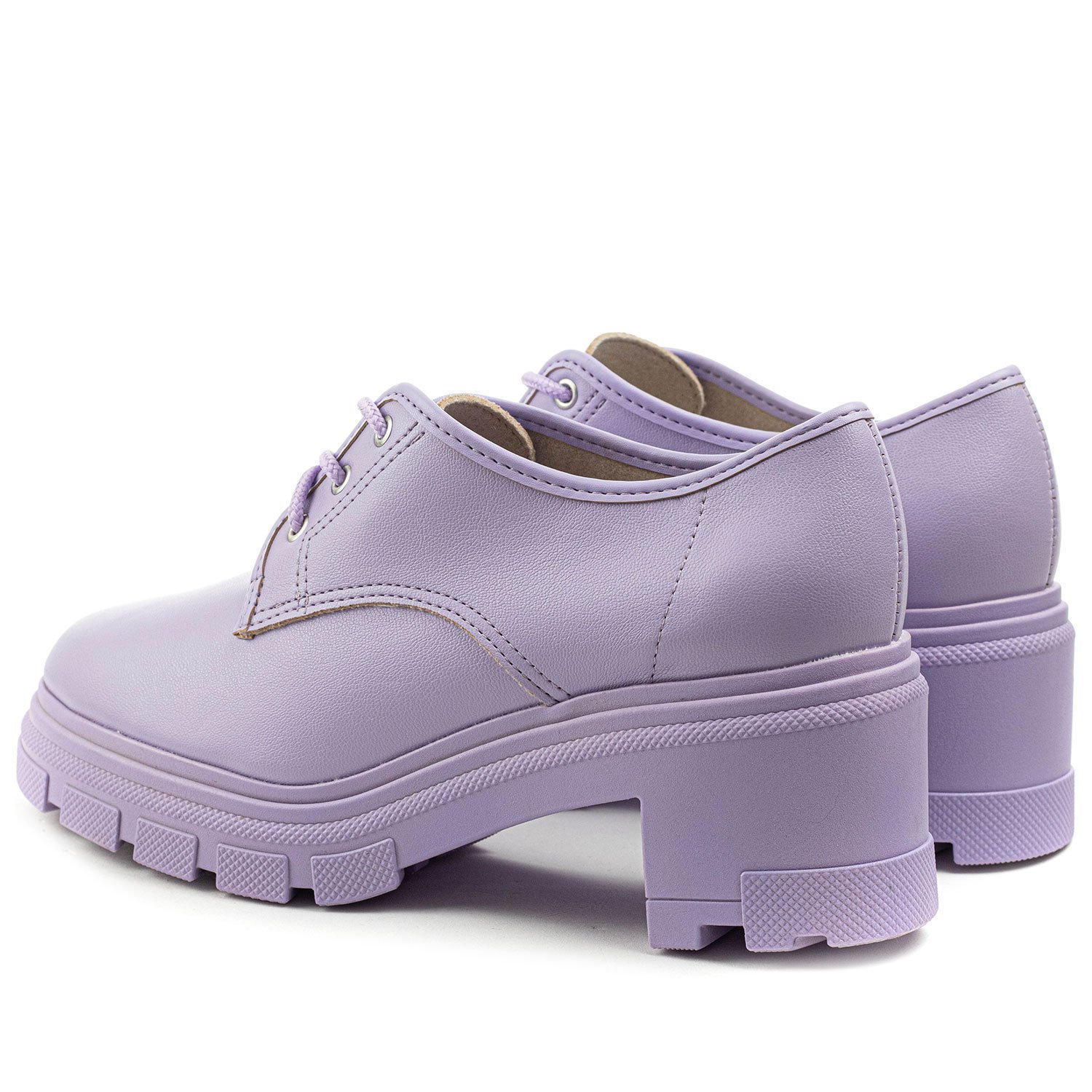 Sapato Oxford Moleca Tratorado Roxo